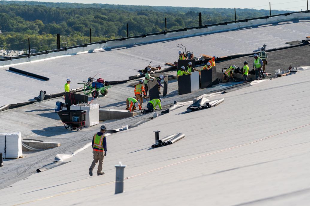 Photos: From the roof to the field, construction on the new Buffalo ...