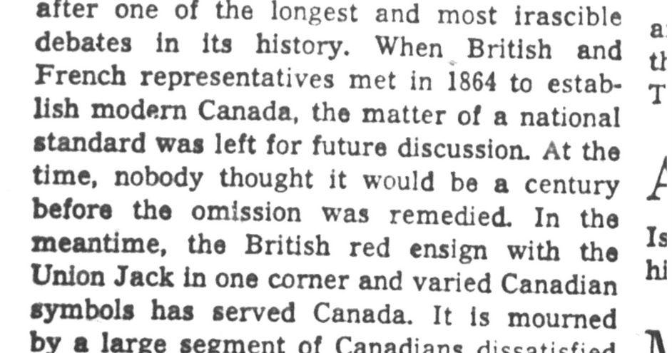Feb. 16, 1965: New Canadian flag flies over the Peace Bridge