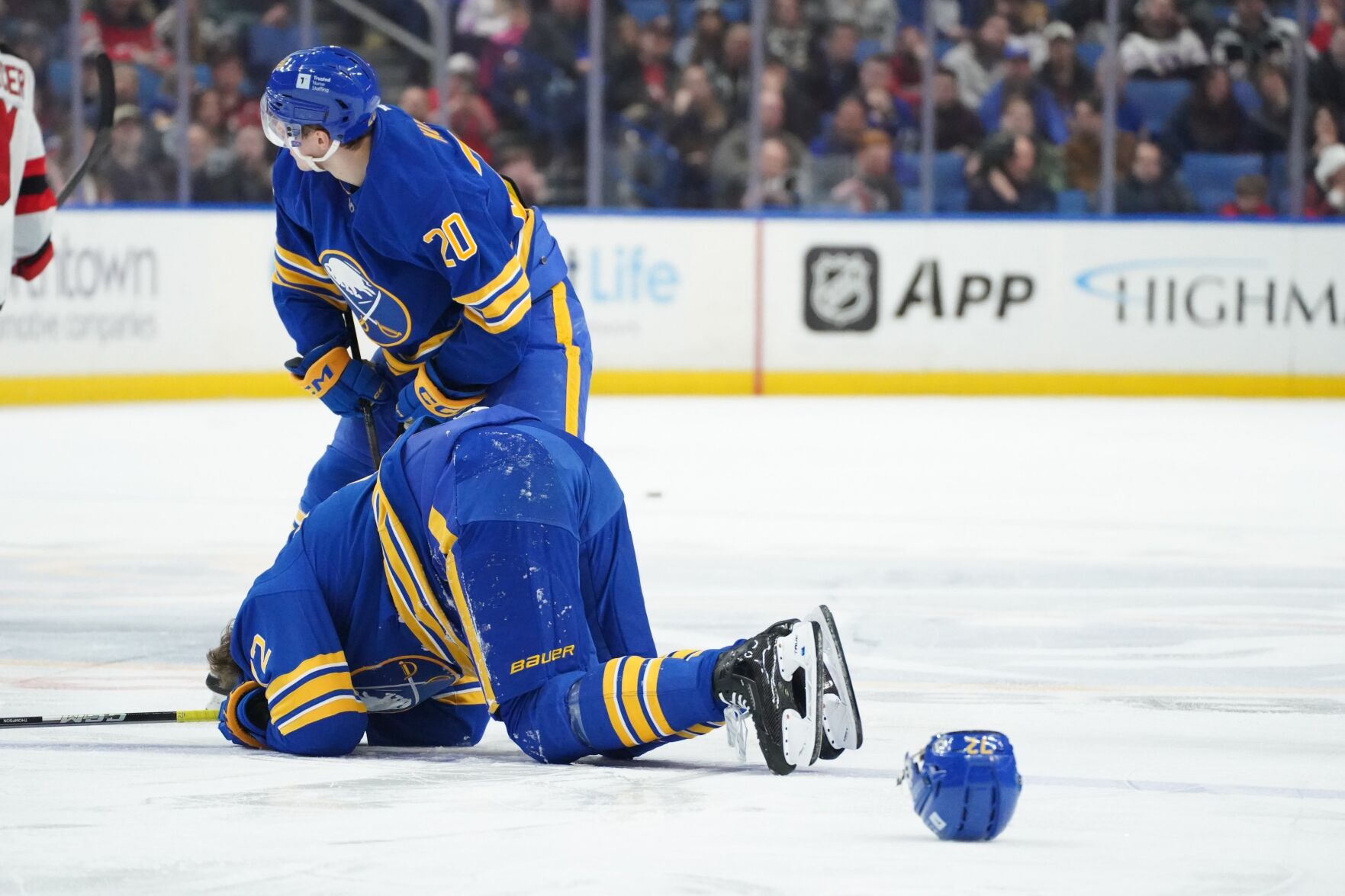 Sabres' Tage Thompson OK after blindside hit