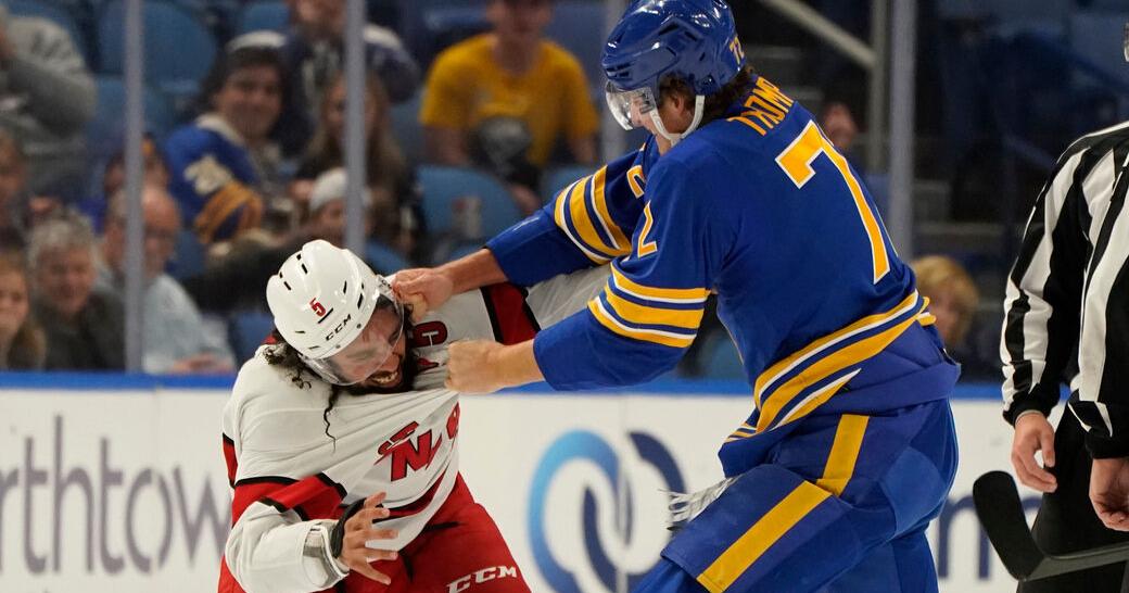 Observations: Tage Thompson's old-school first period leads Sabres past ...