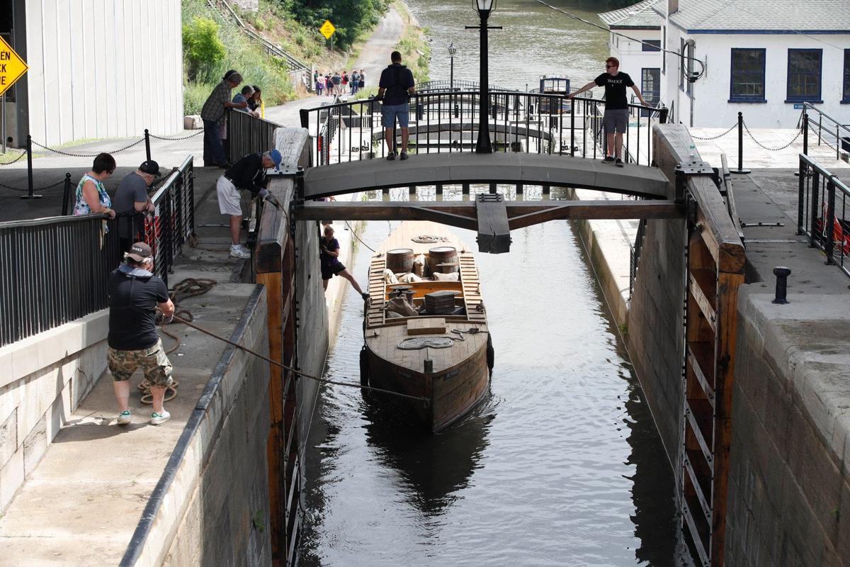 Replica canal boat navigates Lockport Locks | Multimedia | buffalonews.com