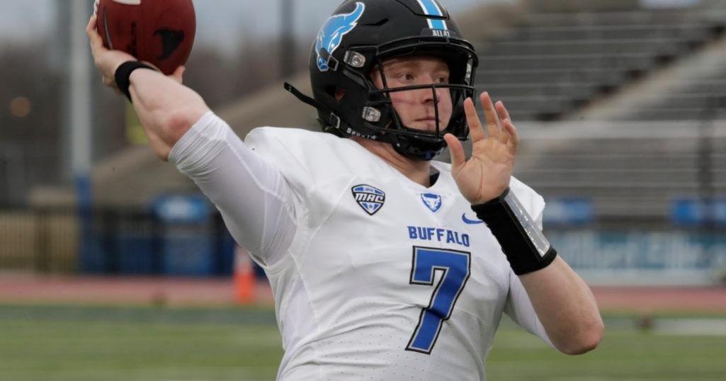 UB's Kyle Vantrease makes quick change from quarterback to punter