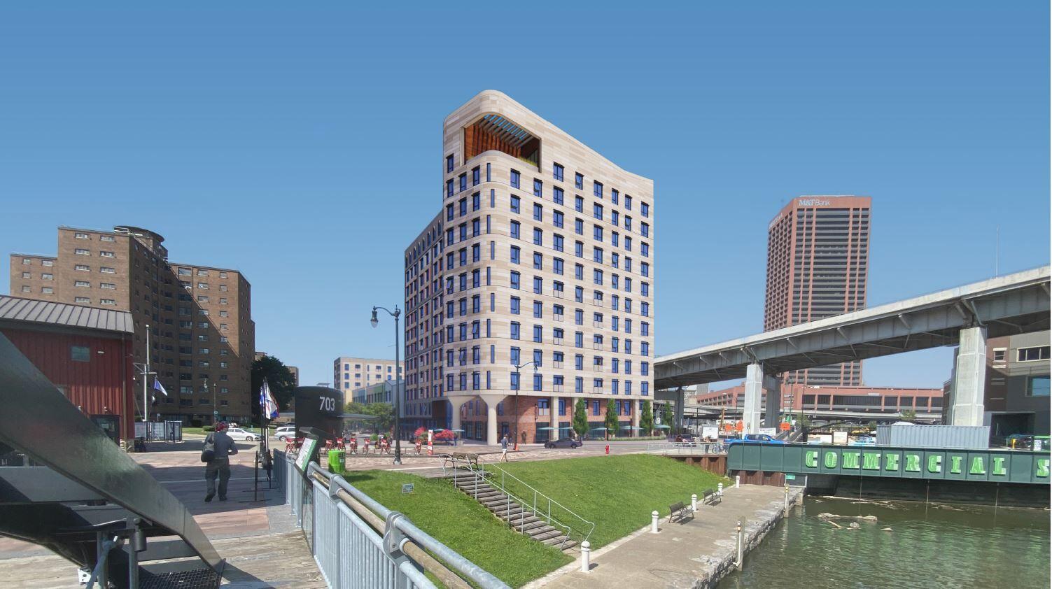 New Marine Drive Apartments in Buffalo will be smaller