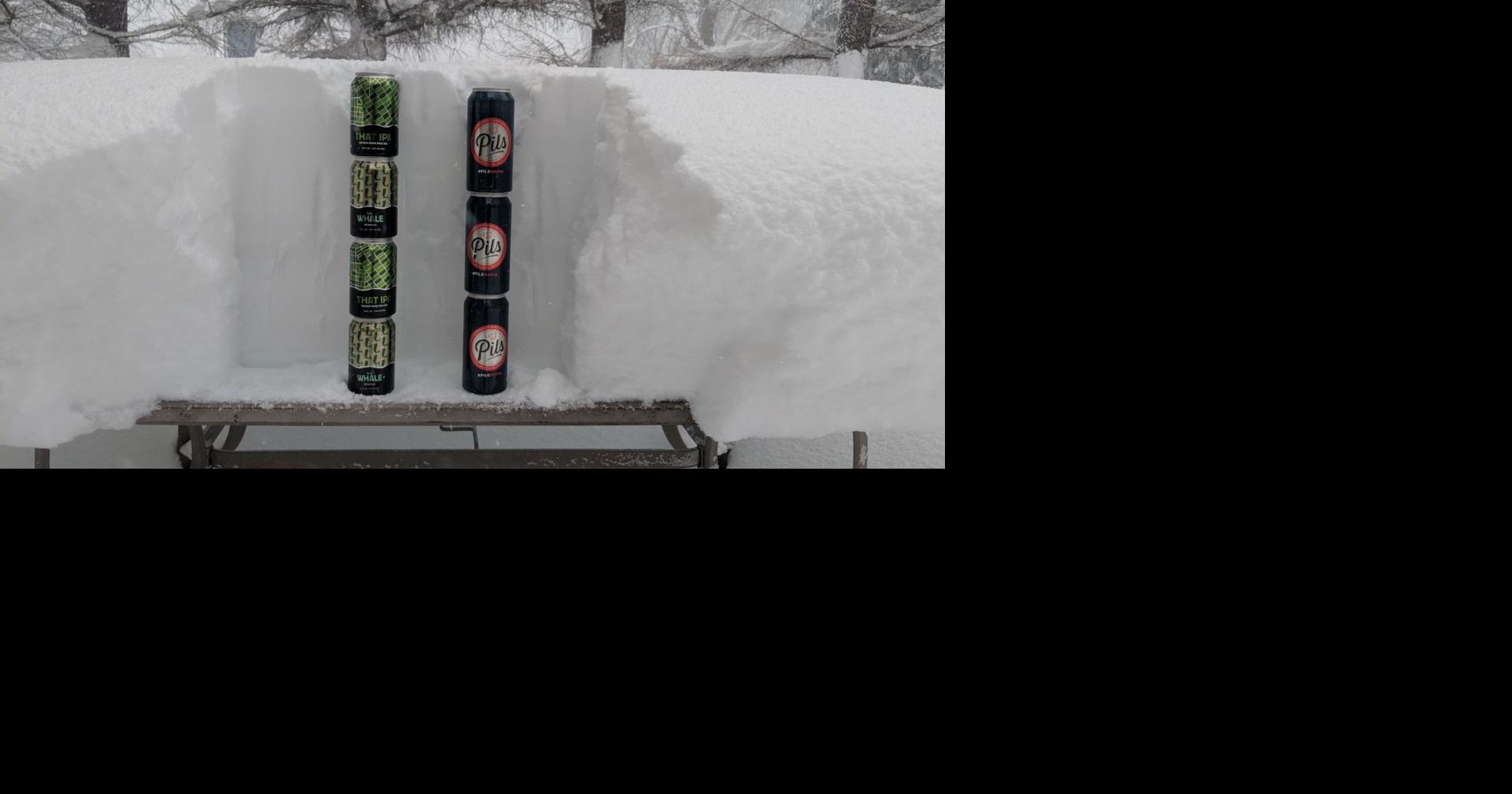 This Buffalo brewery is measuring snow in beer cans