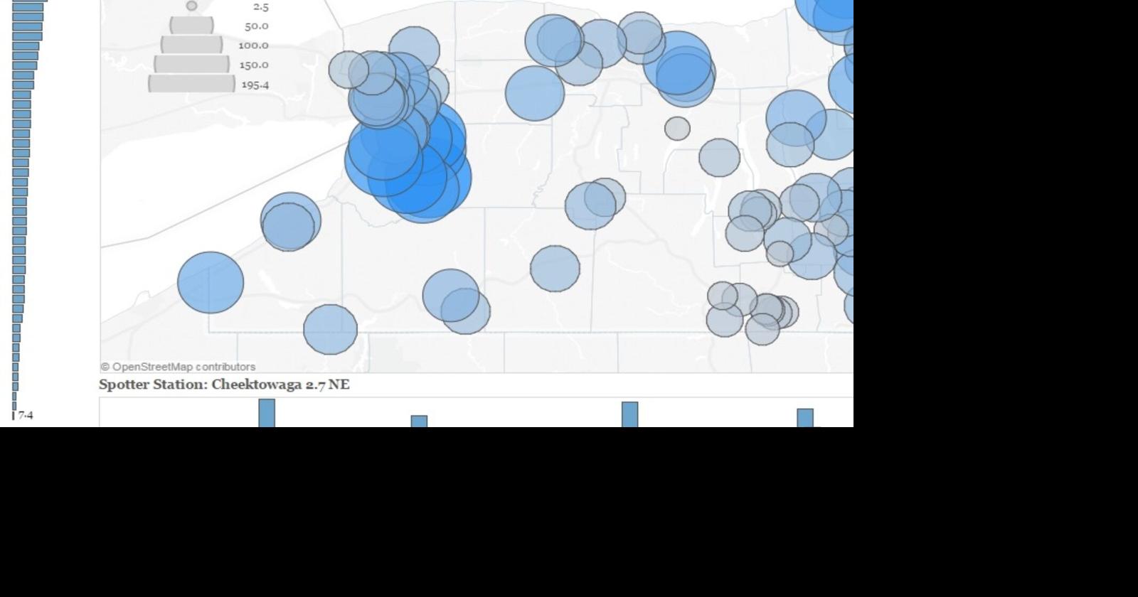 Interactive map: Winter 2014-15 snowfall totals