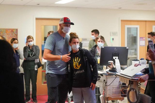 Photos: Josh Allen tours Oishei Children's Hospital