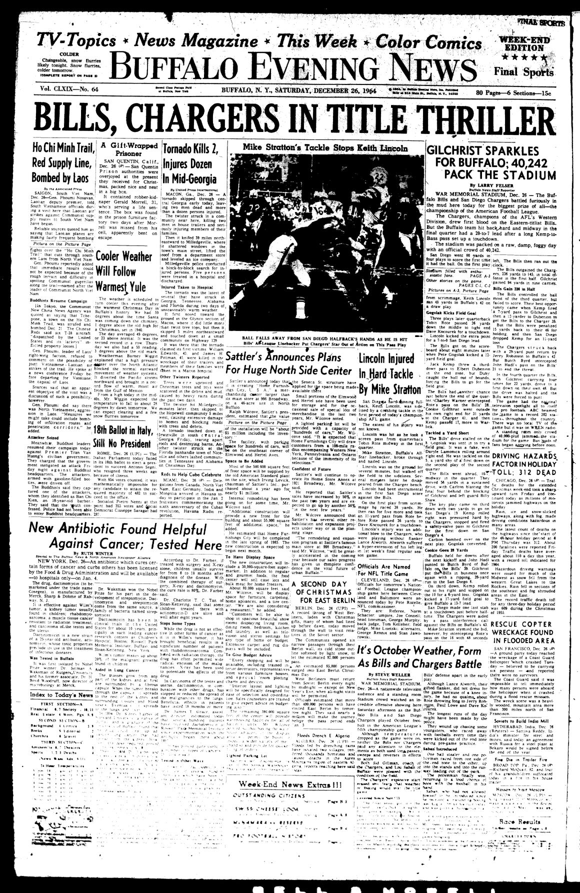 In 1964, the Bills won it all | History | buffalonews.com