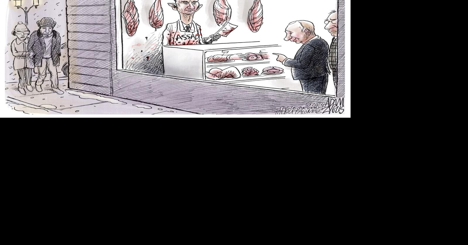 Adam Zyglis: Assad Granted Asylum