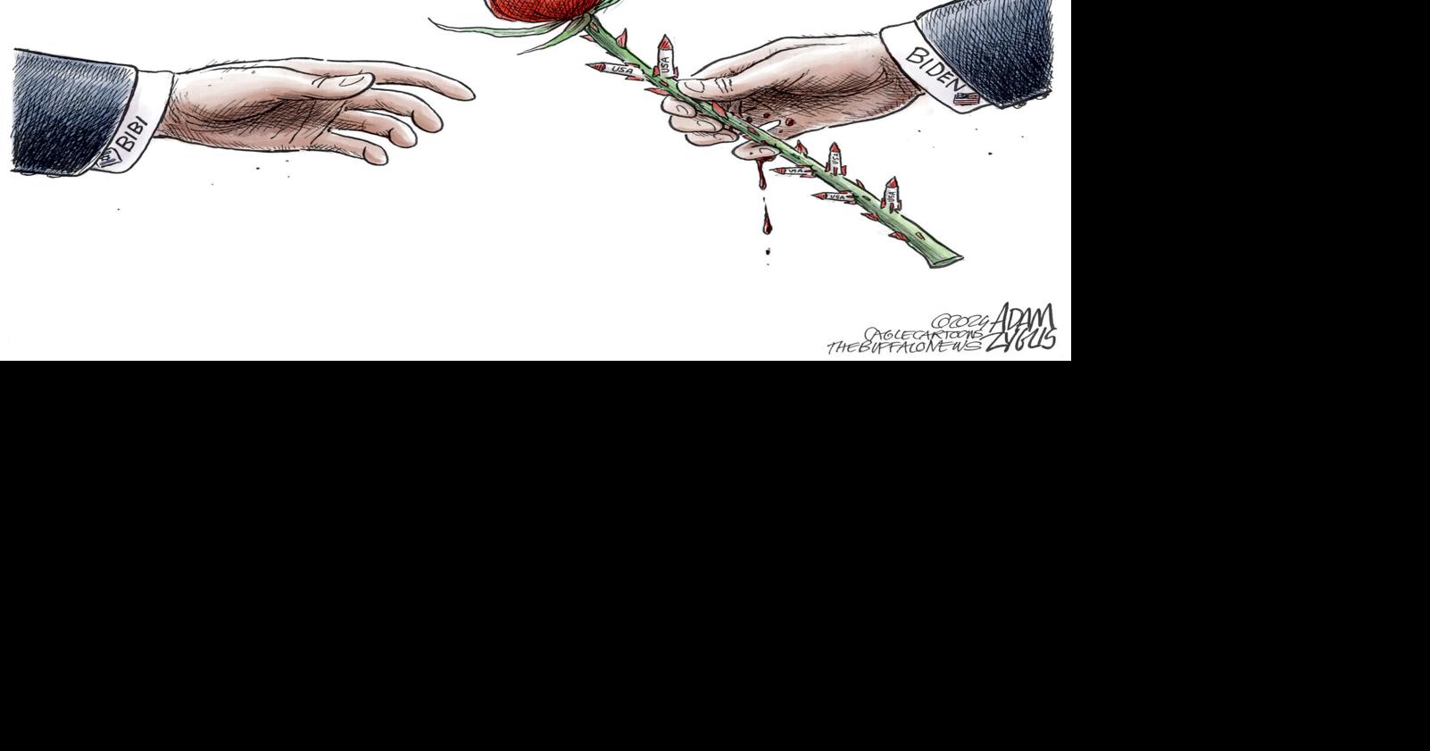 Adam Zyglis: Arms to Israel