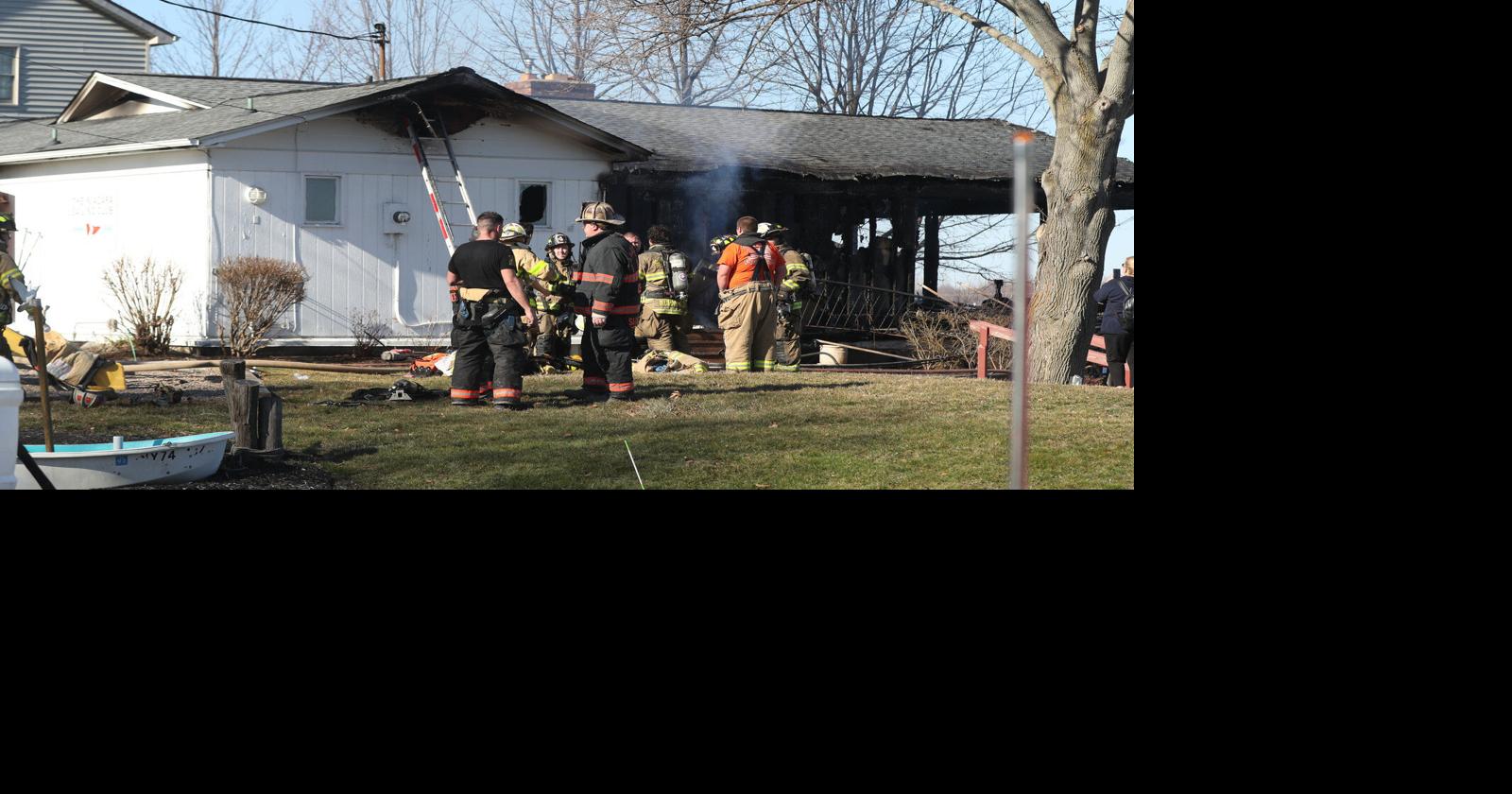 Photos: Firefighters battle blaze at Niagara Sailing Club