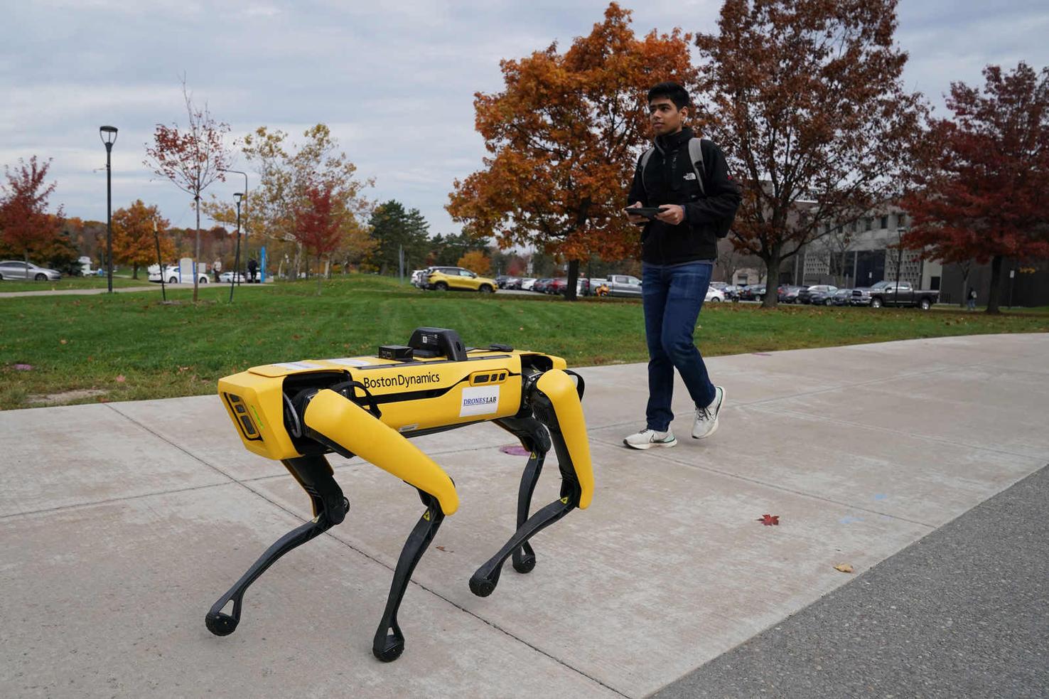 Photos: Yubie the robot dog at UB