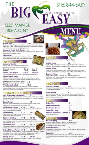 The Big Easy starts offering New Orleans menu Saturday