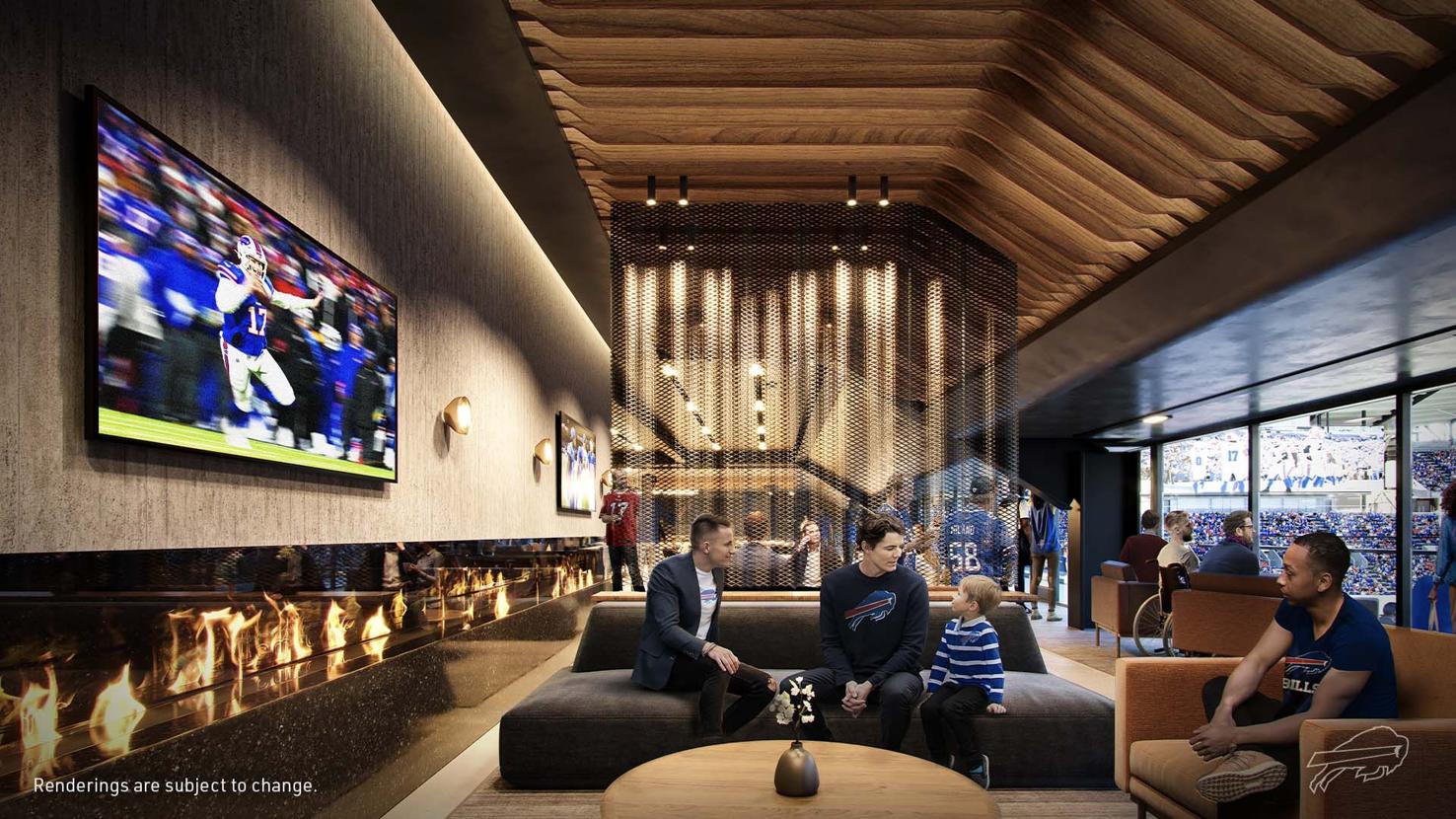 Photos: A first look at renderings of the Bills' clubs and lounges at ...