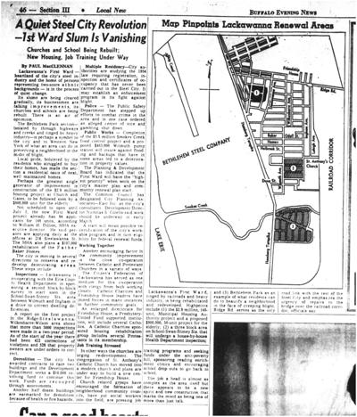 Feb. 19, 1965: In Lackawanna, '1st Ward slum is vanishing'