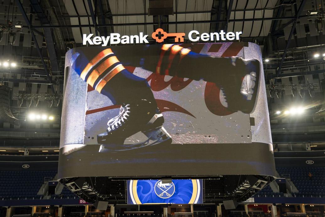 New videoboard beginning of revamping KeyBank Center