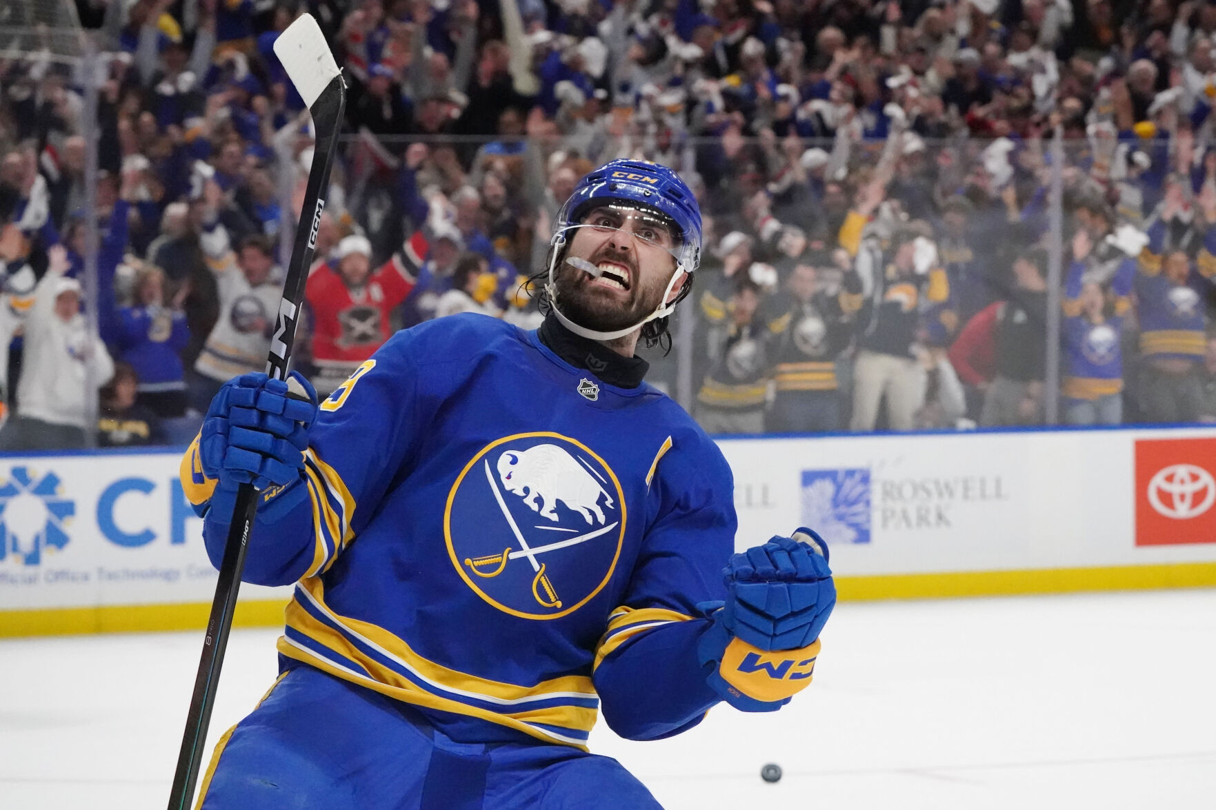 Photos: Buffalo Sabres come back to beat Boston Bruins 4-3 in Game 1