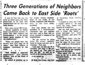 July 23, 1979: An East Side neighborhood reunites