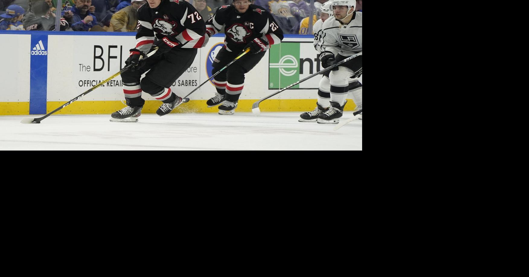 Back together, Sabres' top line looks to find offensive form