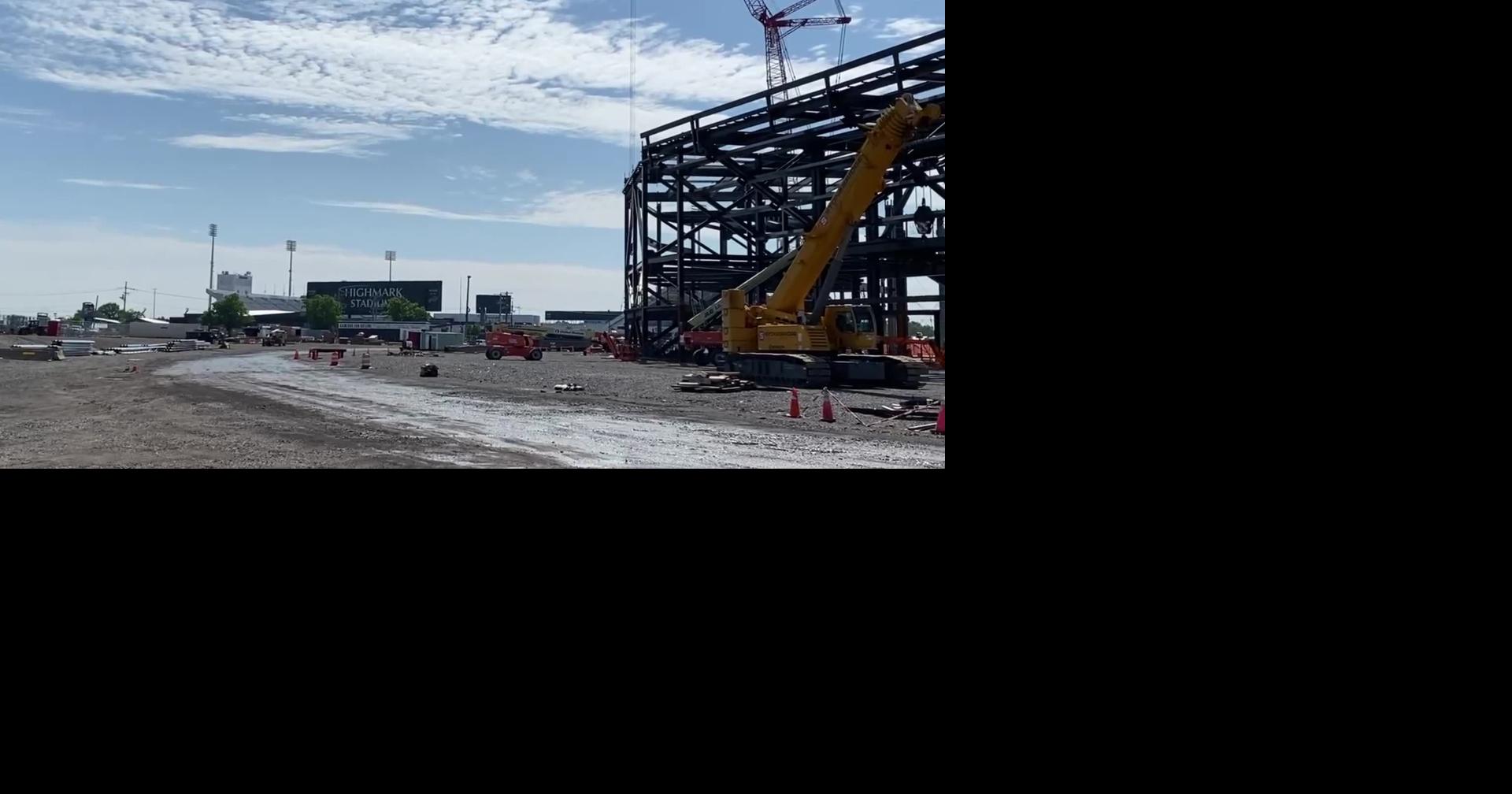 Construction continues at new Highmark Stadium