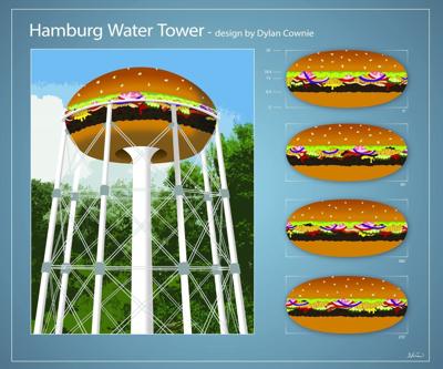 It’s time. Paint the Hamburg water tower like a hamburger