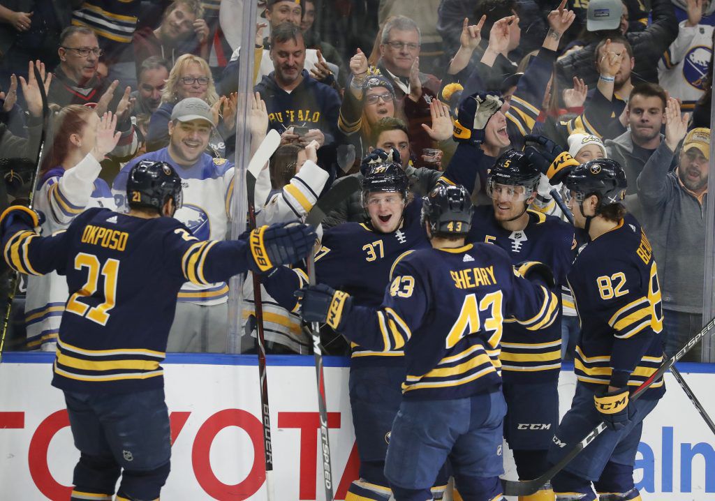 Mittelstadt, Rodrigues provide Sabres with secondary scoring in 3-1 win