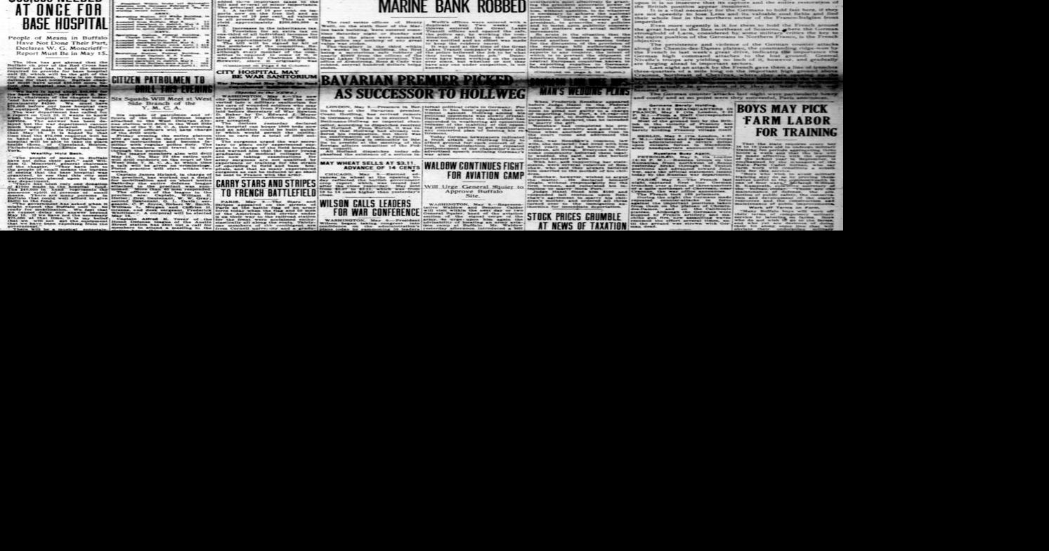 Front page, May 9, 1917: Who is Victor Carlstrom?