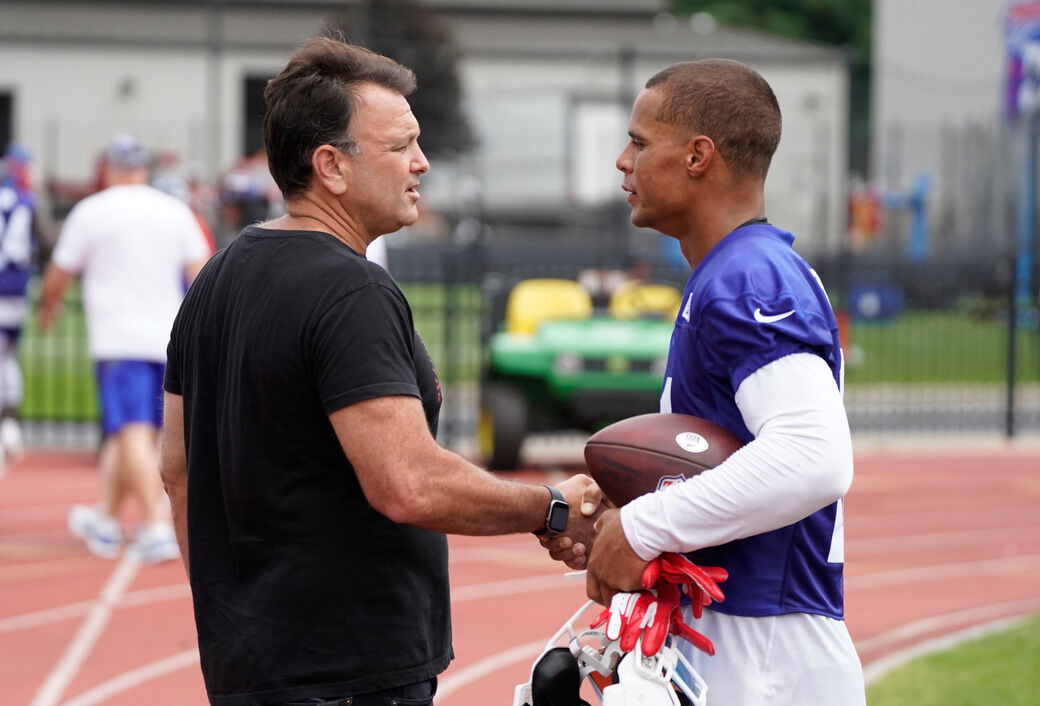 Jordan Poyer, agent Drew Rosenhaus both on hand for Bills training camp