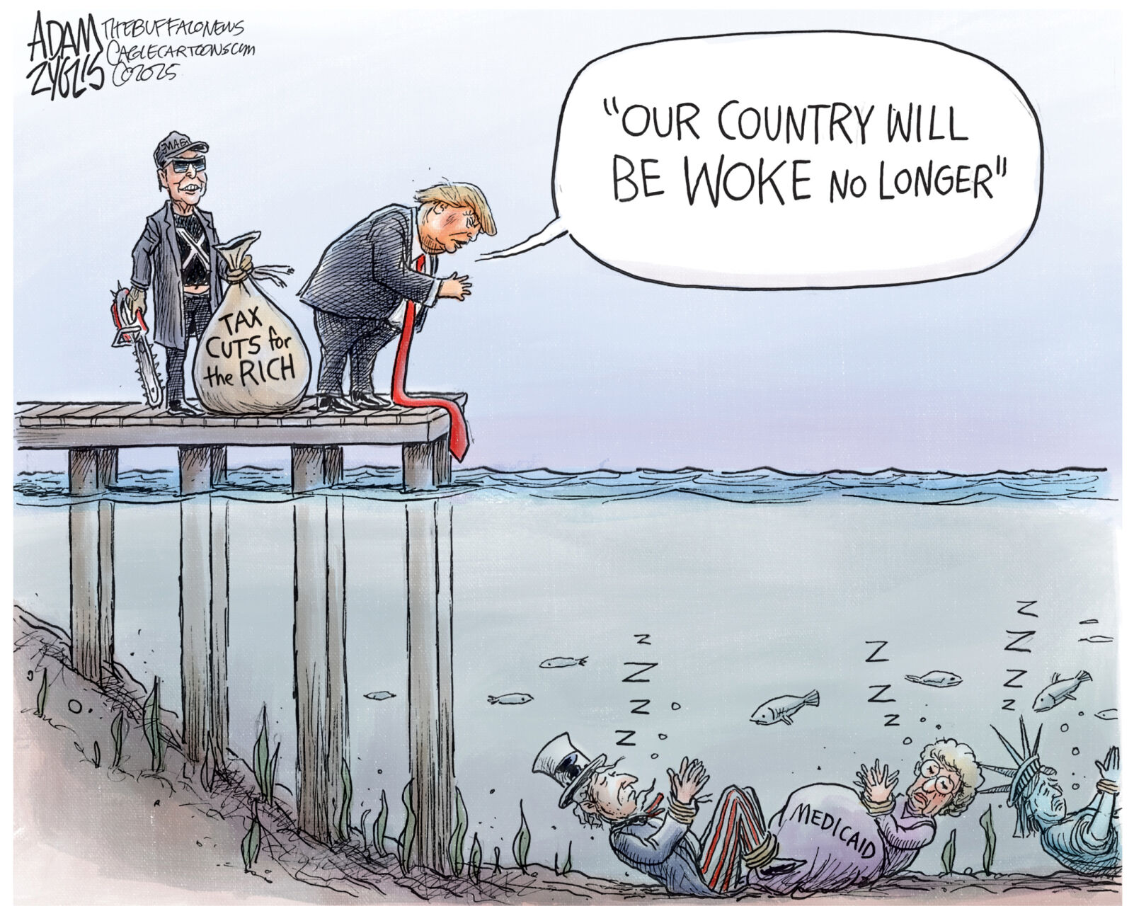 Adam Zyglis: There Goes Our Hero