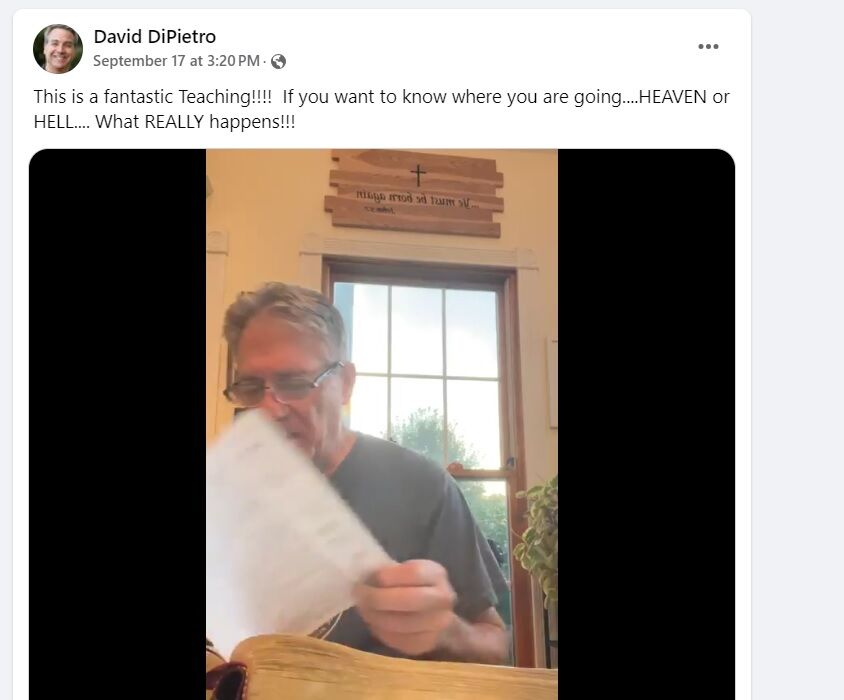 David DiPietro removes Facebook videos of Amherst preacher