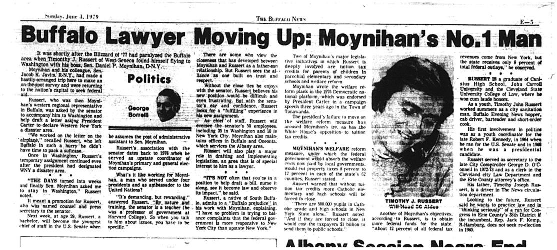 June 3, 1979: Buffalo's Tim Russert on making it big in Washington, D.C.