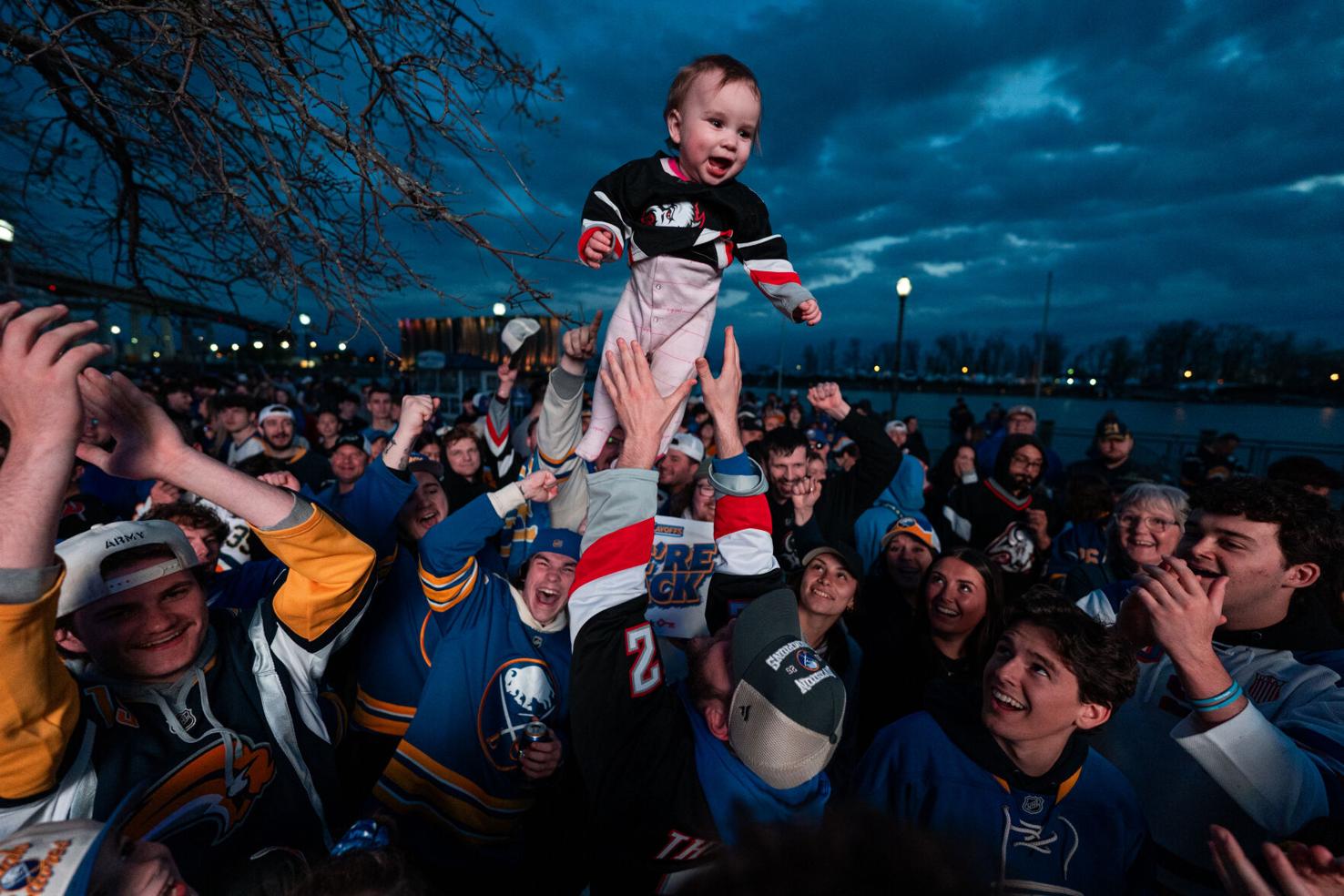 Photos: Sabres fans gather at Canalside for Game 5 watch party