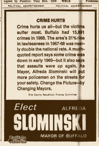 [BN] Chronicles: Alfreda Slominski vs. Frank Sedita for Buffalo mayor, 1969