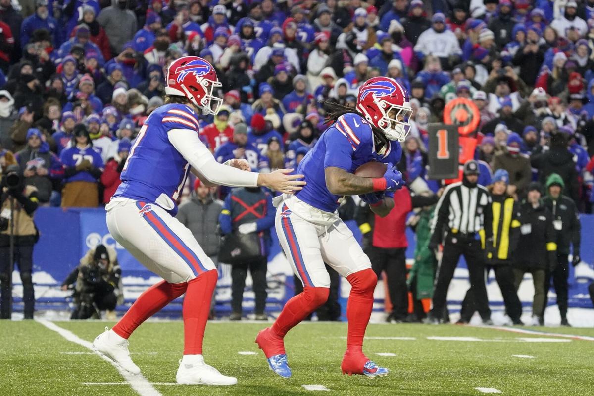 Bills' James Cook will sweat out rushing title