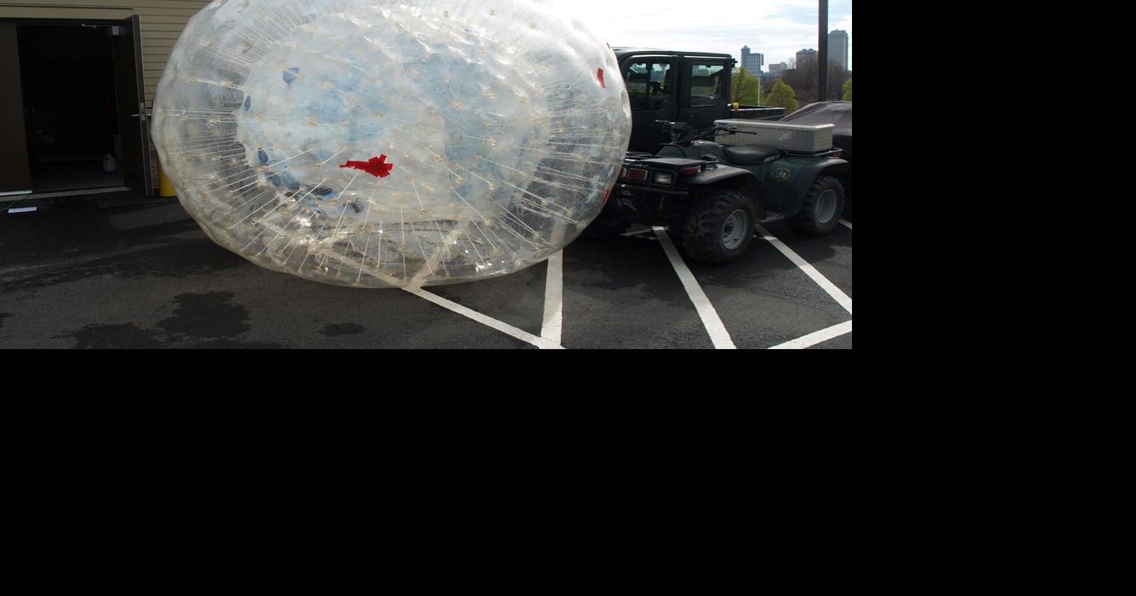 See inflatable ball Falls daredevil Kirk Jones may have used in fatal stunt
