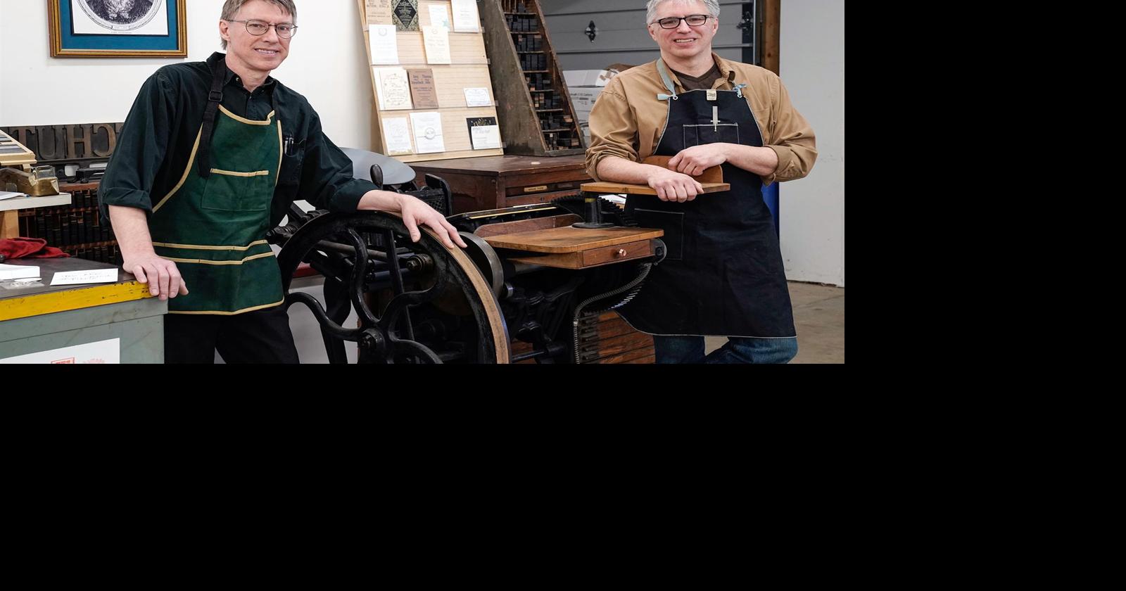 Inside The Pickle Ship letterpress workshop