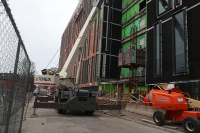 Construction on UB's medical school marks milestone as temporary ...