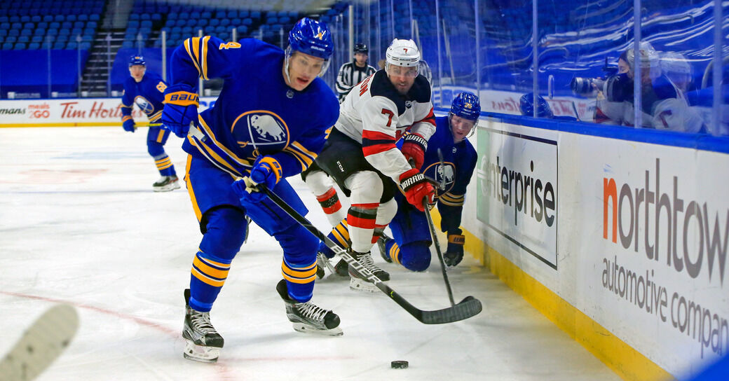 Taylor Hall back with Sabres after quarantining as result of positive ...