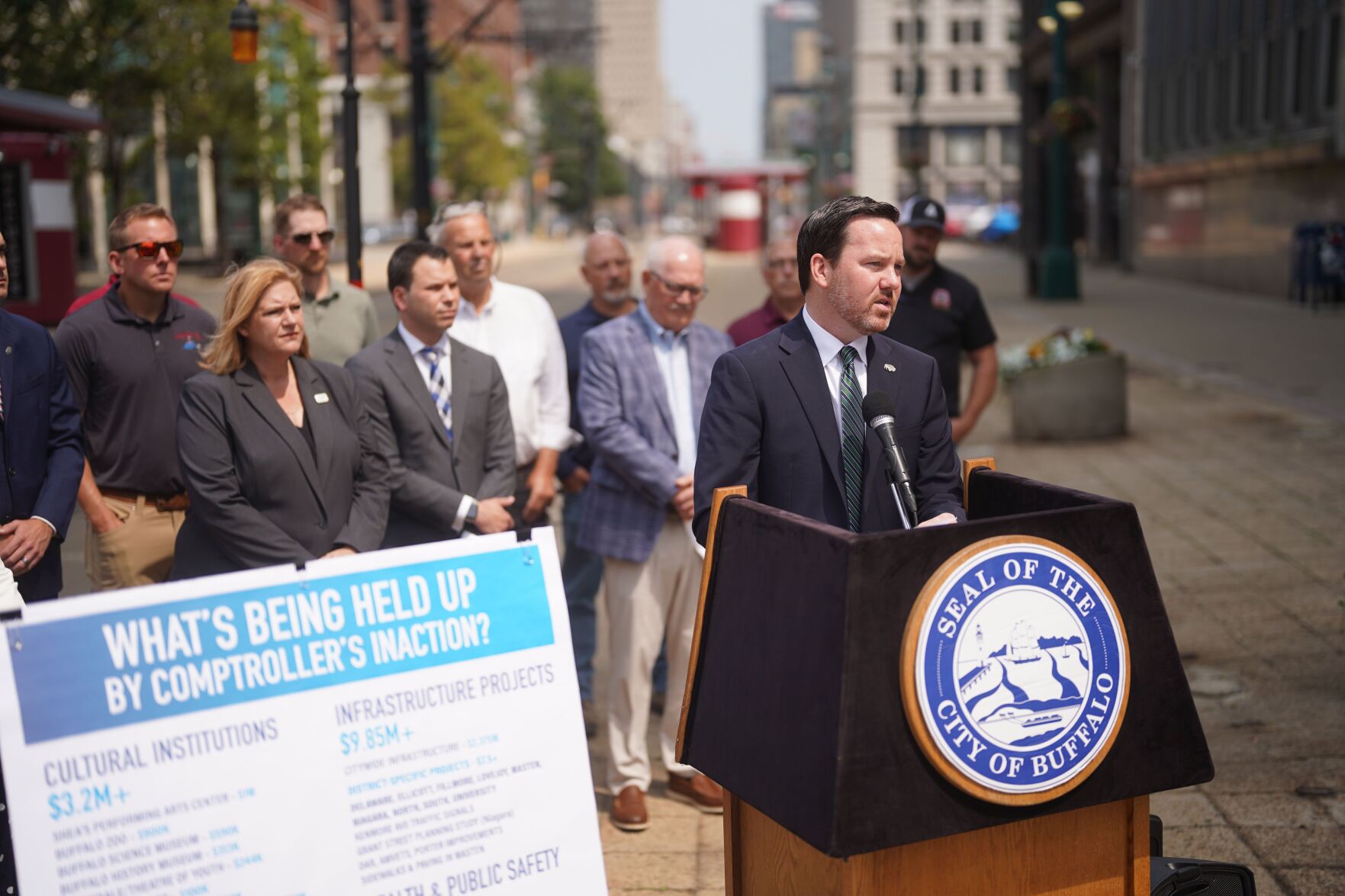 Buffalo leaders clash in $110M borrowing dispute