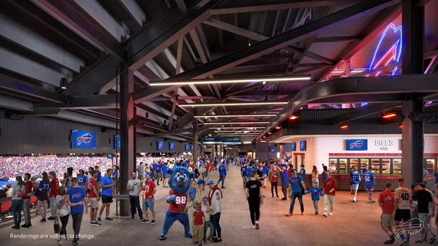 Renderings show open, roomier concourses in Bills stadium
