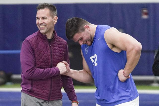 Former UB star Shaun Dolac puts on show at Pro Day