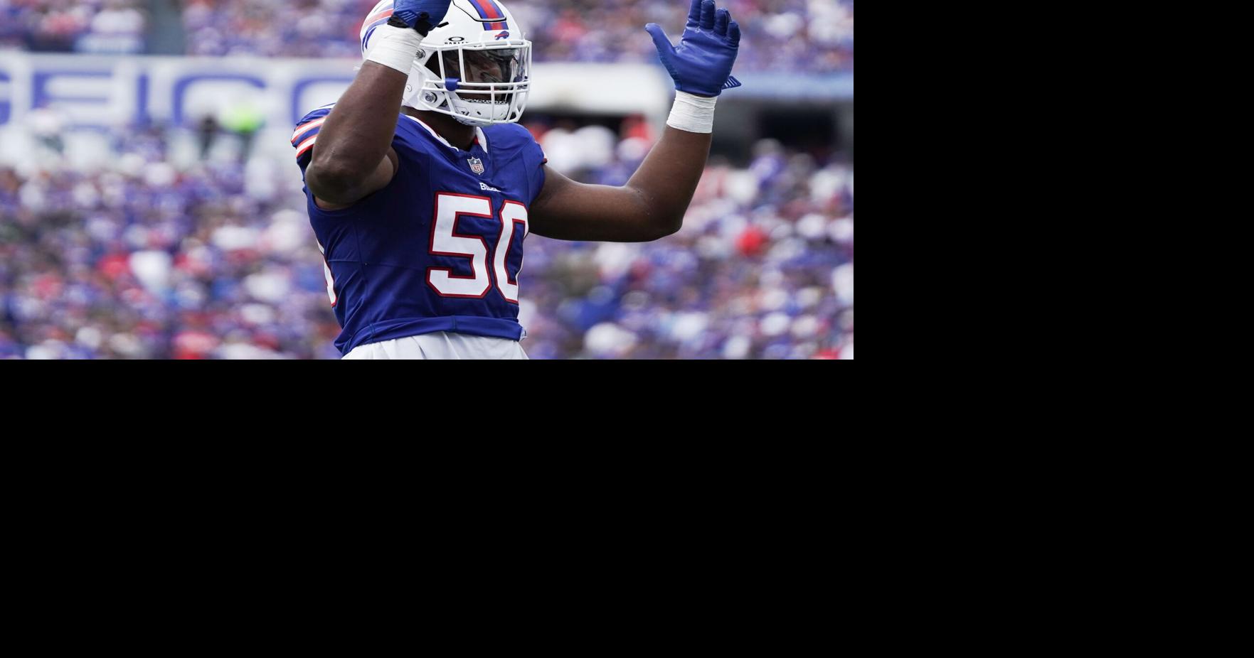 Greg Rousseau stopping the run at an elite level for Bills
