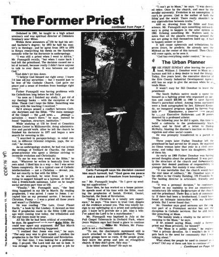 Jan. 14, 1980: Ex-priests share stories of life after the Catholic church