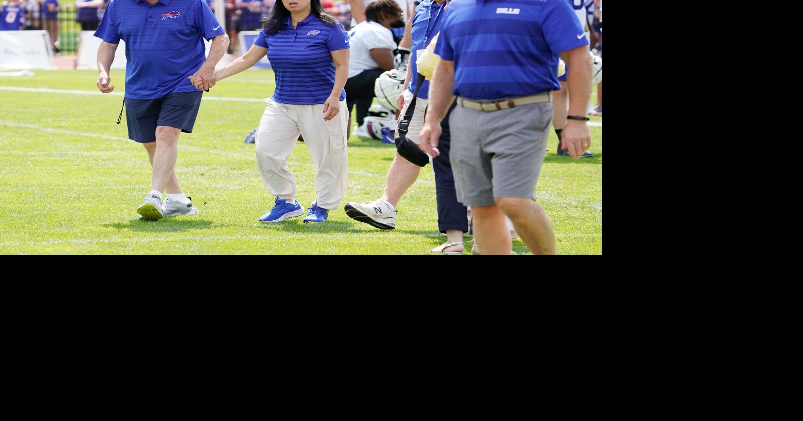 Kim Pegula Addresses Bills Team After Training Camp Practice