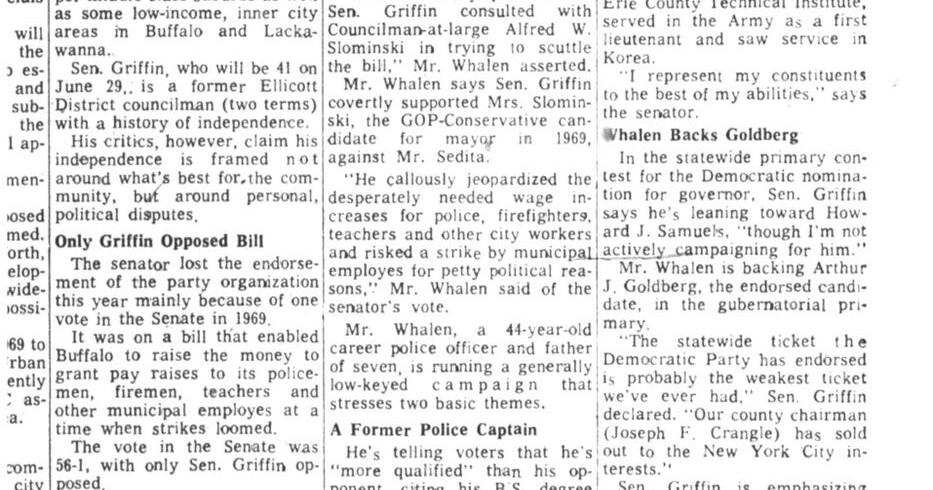 June 16, 1970: Griffin loses Democratic endorsement, plows ahead in ...