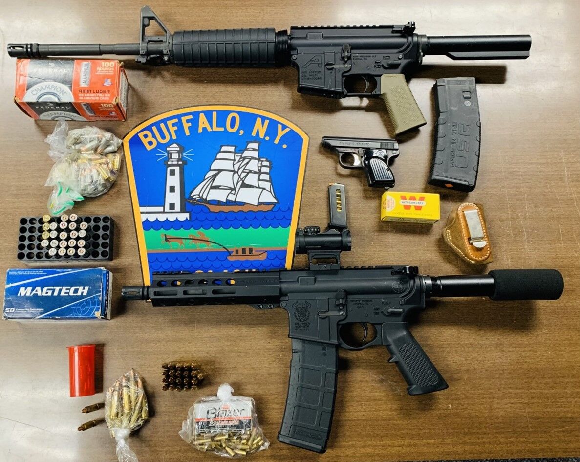 Buffalo men arrested on gun charges after Sussex Street raid