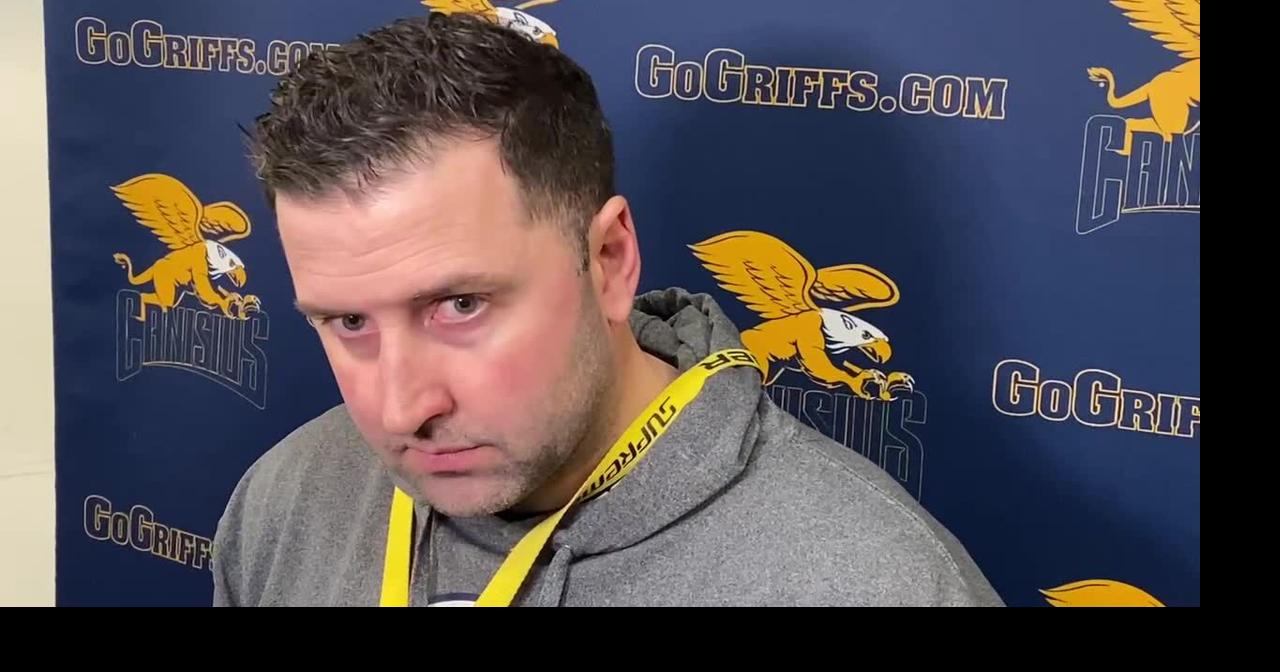 Canisius hockey coach Trevor Large talks about playing in the NCAA ...