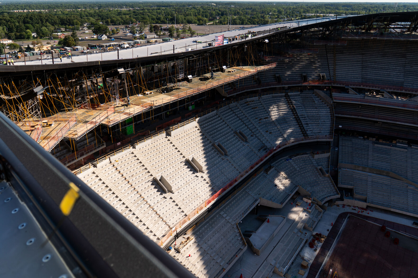 Photos: From the roof to the field, construction on the new Buffalo ...