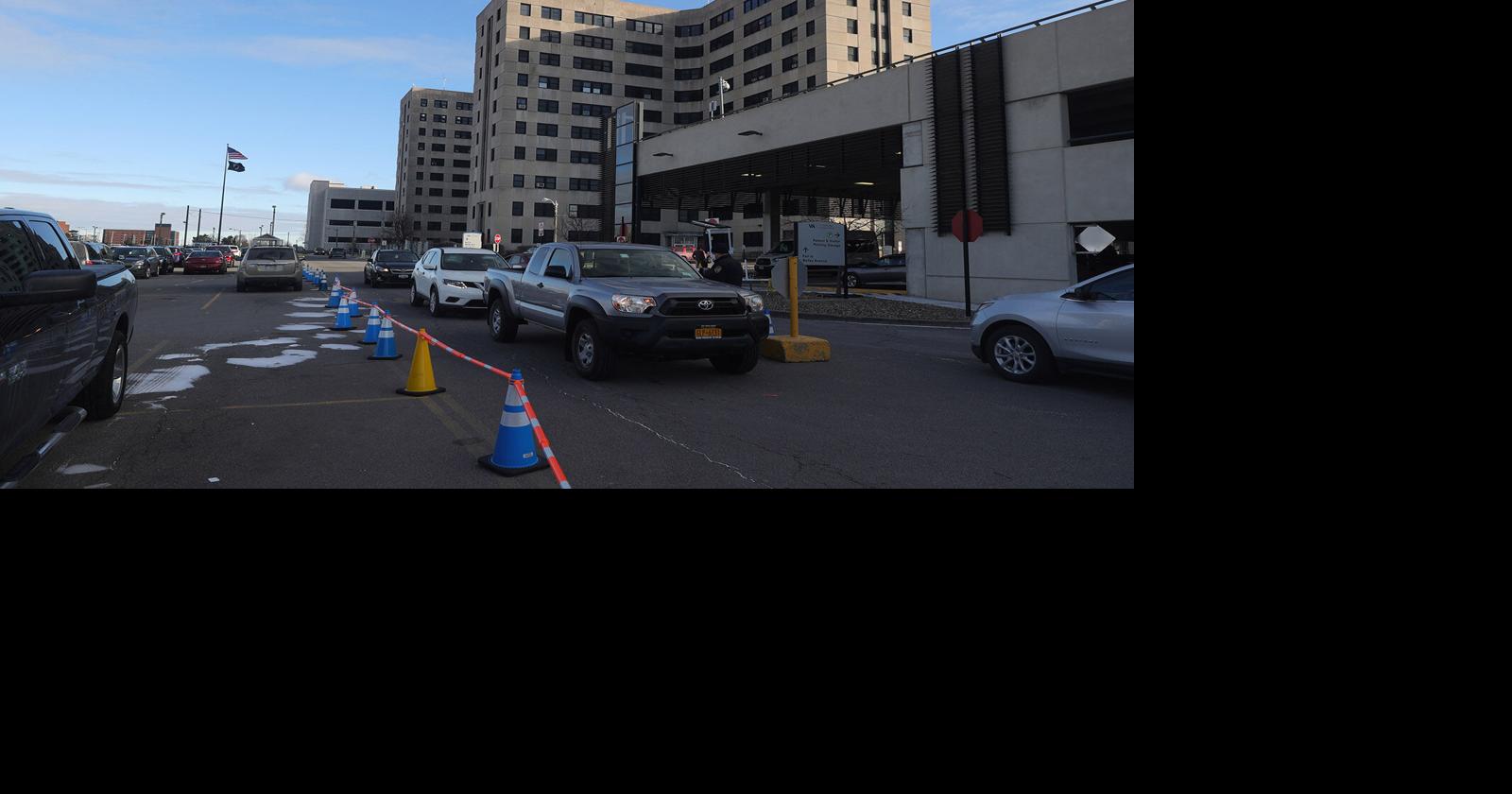 Photos: Field hospital set up to vaccinate veterans at Buffalo VA ...