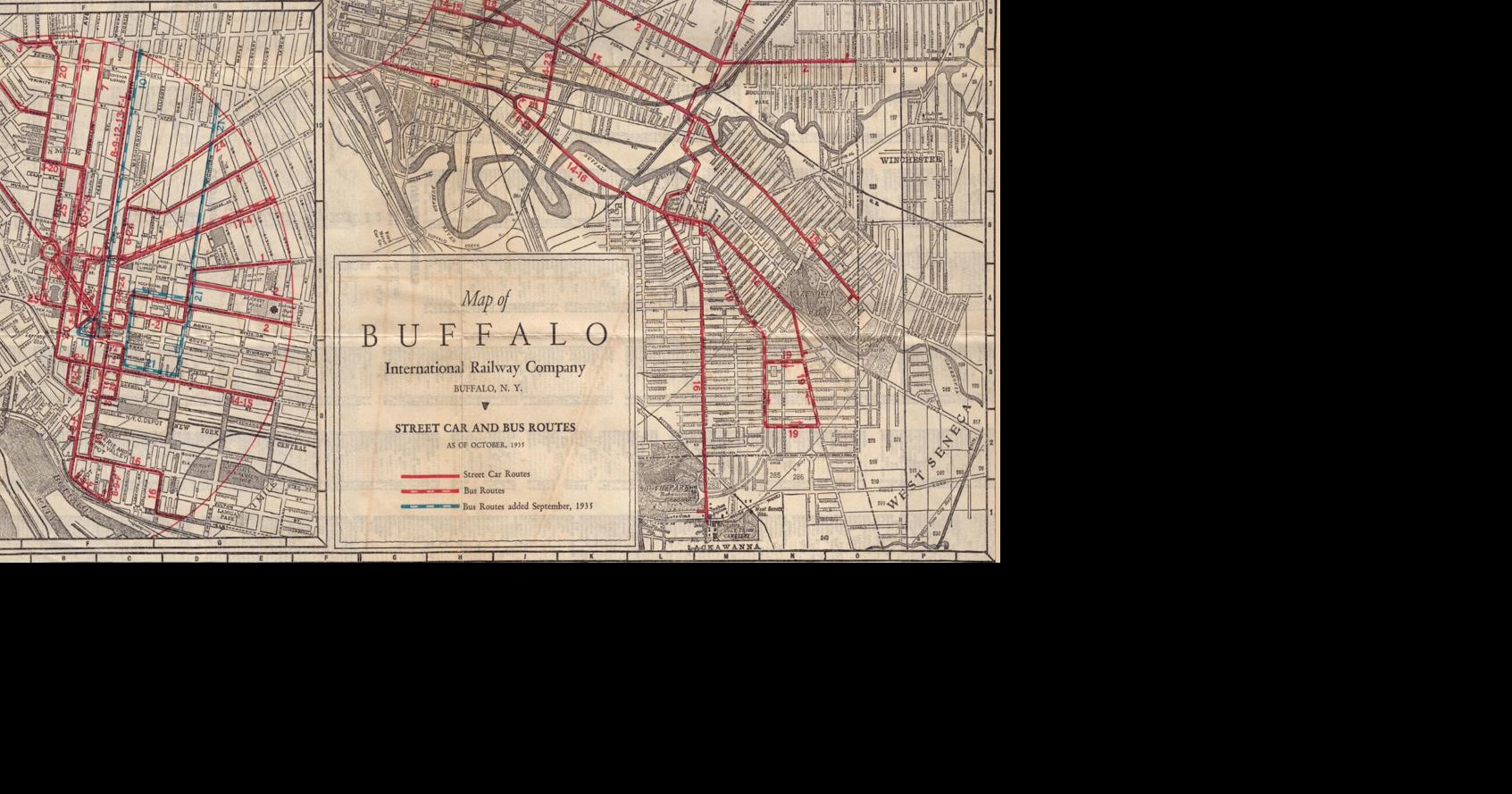 The Buffalo of Yesteryear: Mapping Buffalo's expansive streetcar system ...