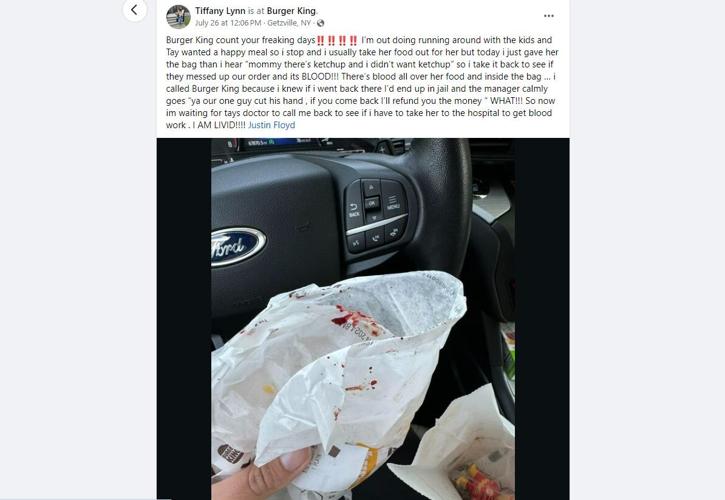 Amherst Burger King briefly closed upon bloody takeout order
